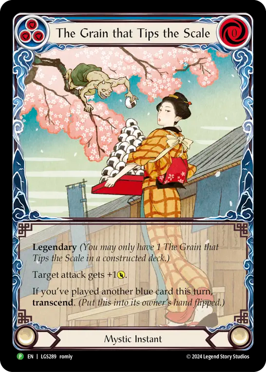 The Grain that Tips the scale Rainbow Foil Promo – Fluke & Box