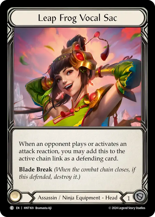 Leap Frog Vocal Sac Cold Foil – Fluke & Box