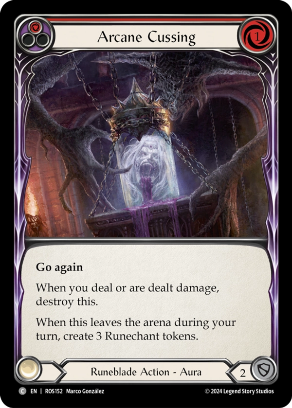 3x Arcane Cussing (Red) – Fluke & Box