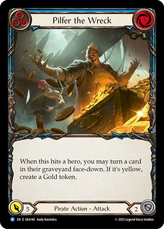 Pilfer the Wreck (Blue) Rainbow Foil – Fluke & Box