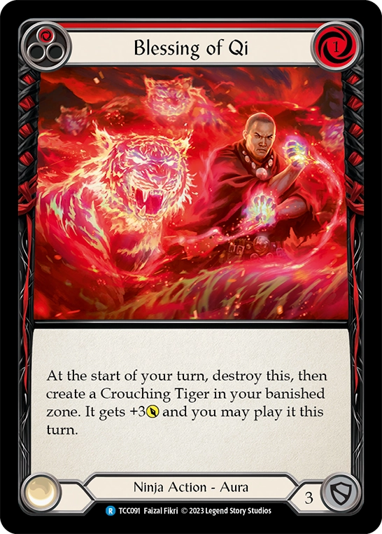 3x Blessing of Qi (Red) – Fluke & Box